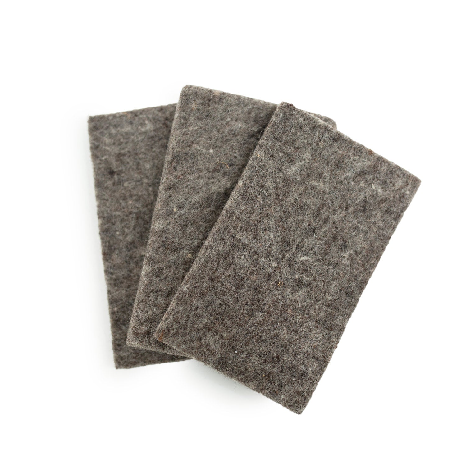 Felted Wool Dish Sponge - 3 Pack - Natural Grey – JG Switzer